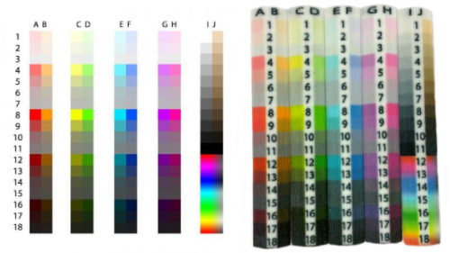 color sample printout - PLANFAB